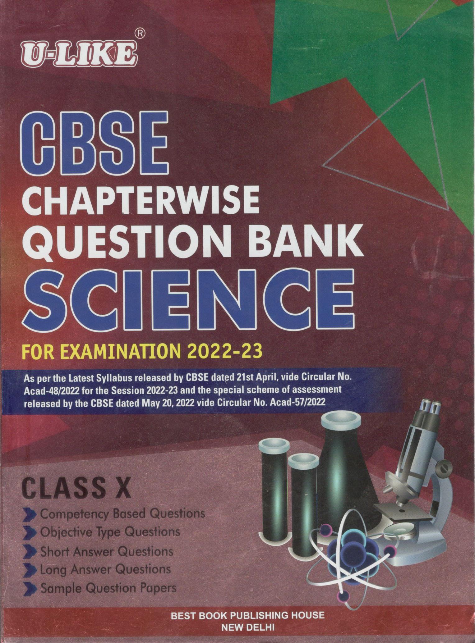 U Like Science CBSE Chapterwise Question Bank For Examination For U Like Science CBSE Chapterwise Question Bank For Examination For