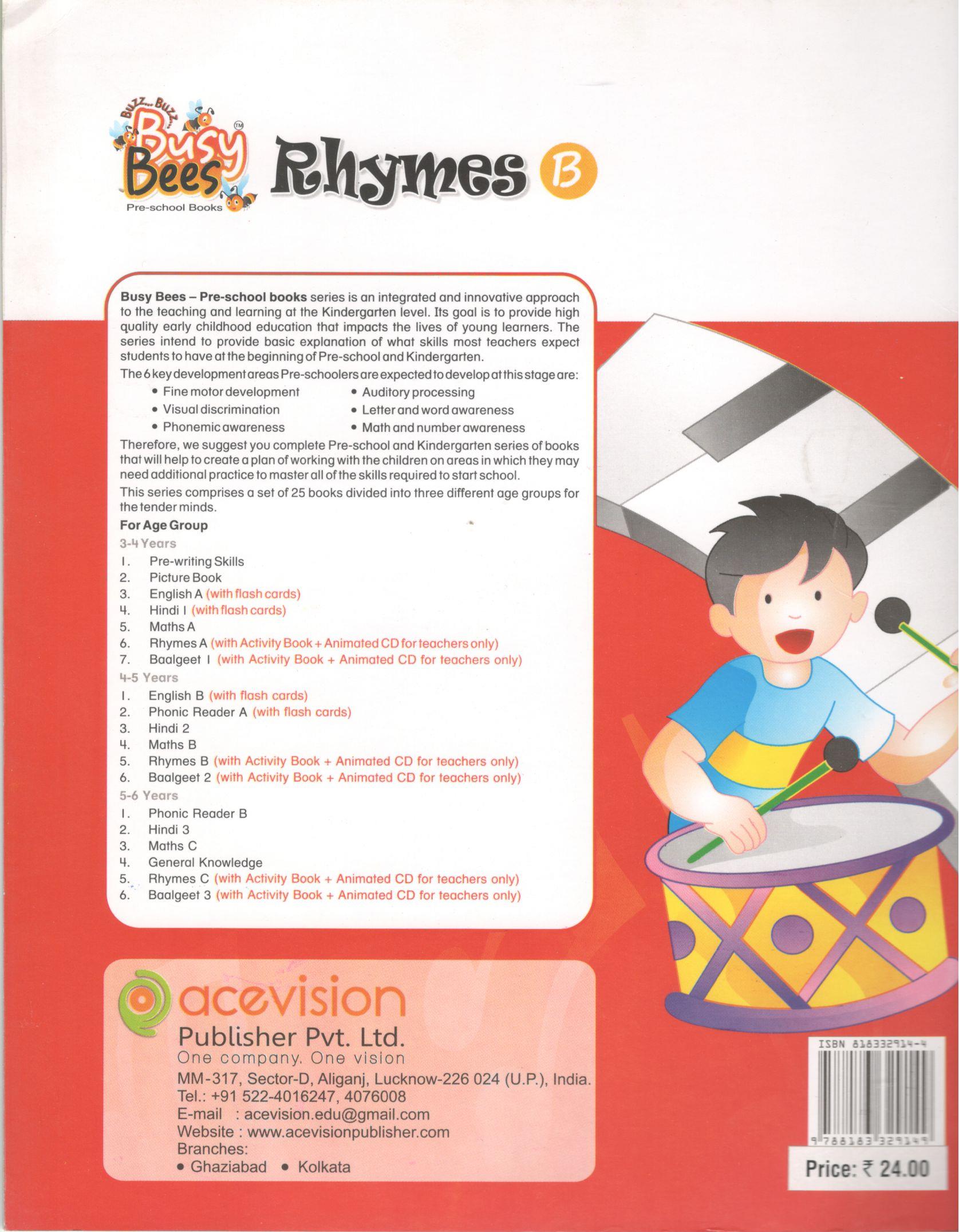 RHYMES With Activity Book (LKG Special Army Edition) – Malik ...