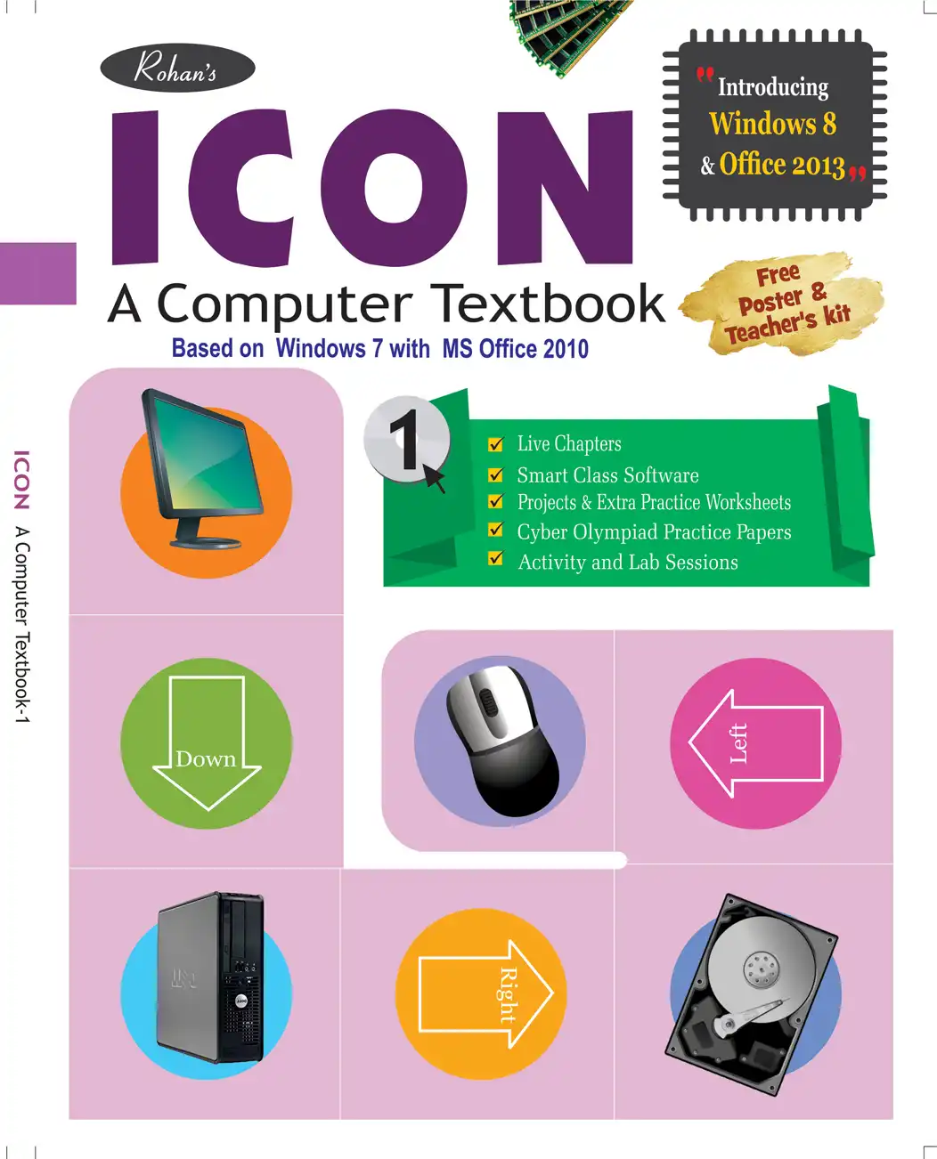 Rohan Icon A Computer Textbook for Class 1 - Malik Booksellers & Stationers
