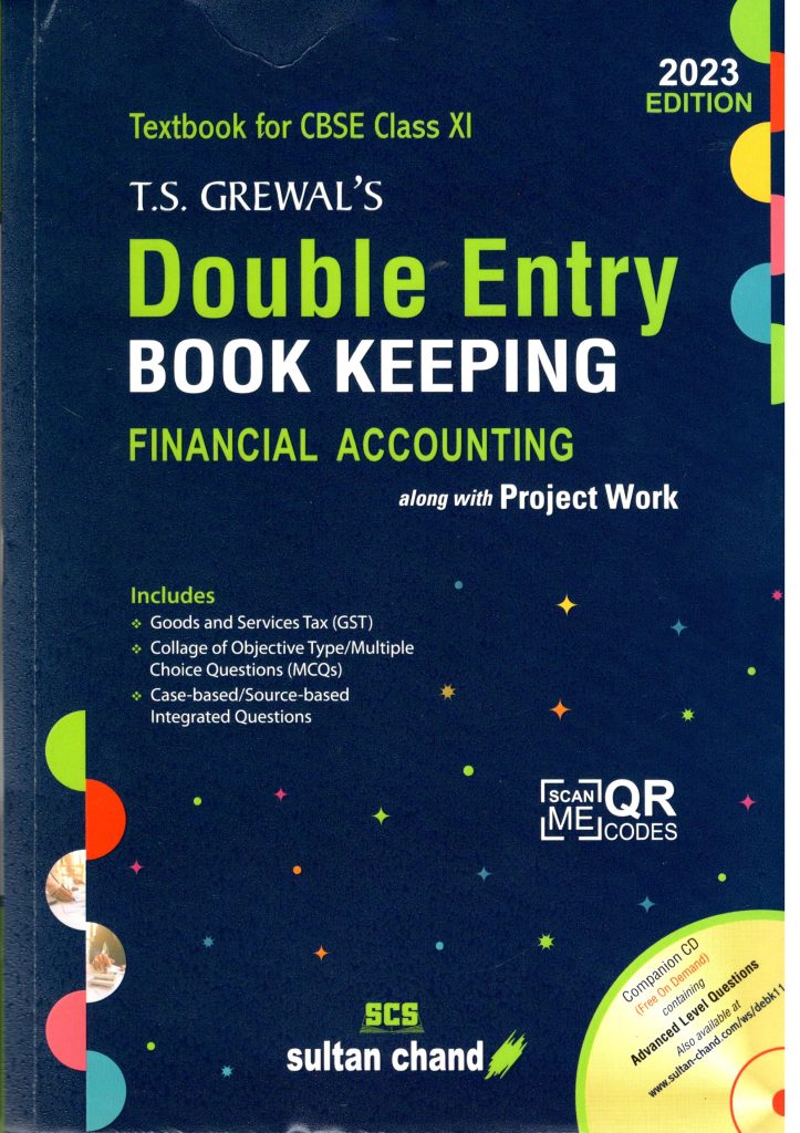 Sultan Chand & Sons Double Entry Book Keeping Financial Accounting for ...