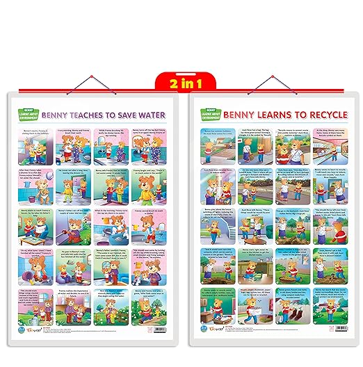 Gowoo 2 in 1 Benny Stories Chart ( Benny Learns to Recycle & Bunny ...