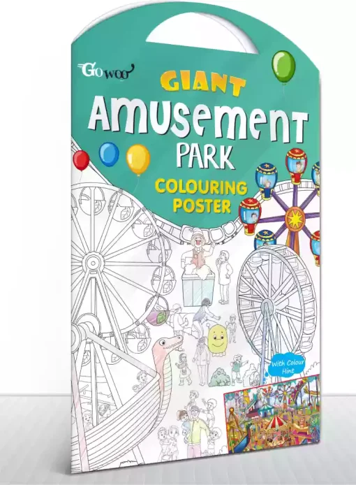 Gowoo Giant Amusement Park Colouring Poster - Malik Booksellers ...