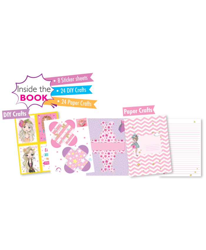 Hello Book DIY Paper Craft (Jewellery Box Bracelets Stickers Cards ...